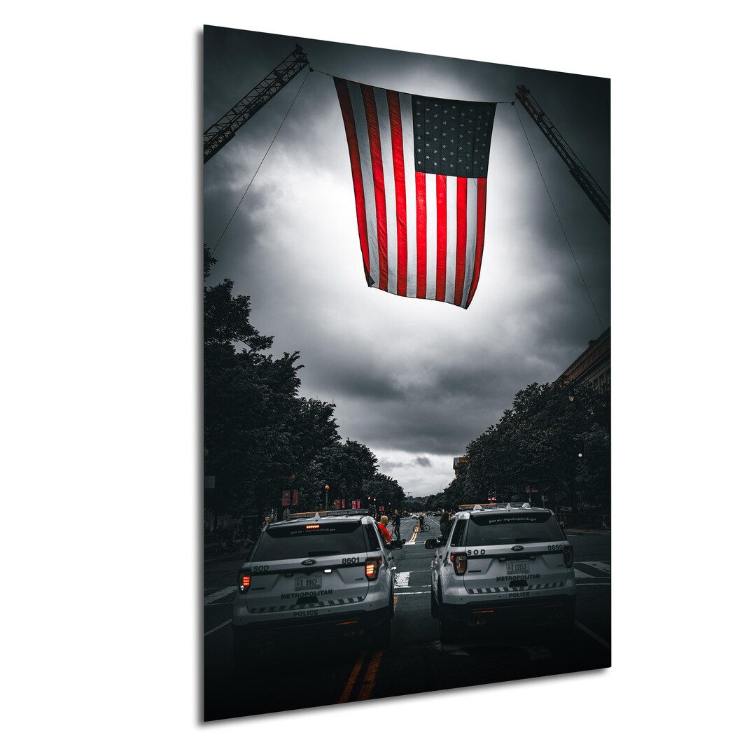 Police Wall Art Print on Canvas, Metal & Acrylic | Washington DC Law ...