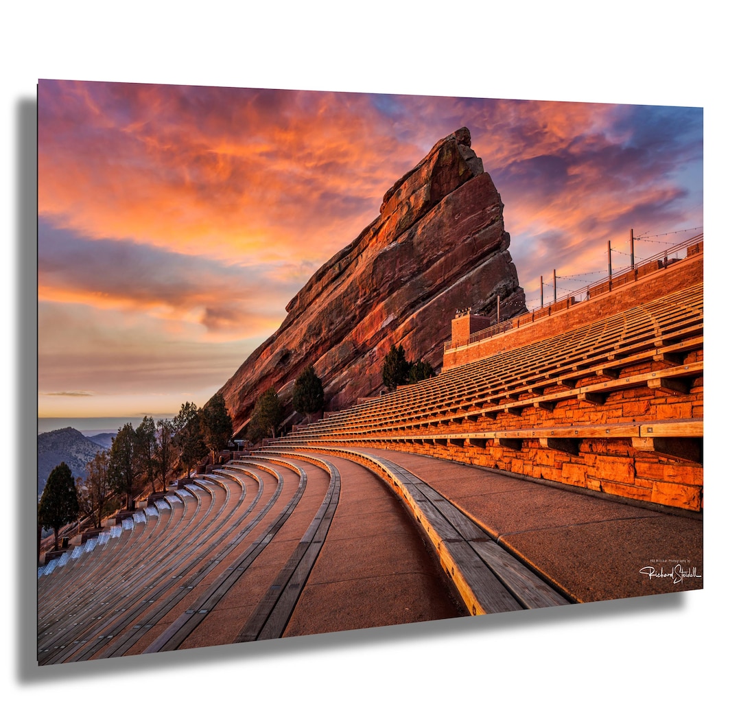 Red Rocks Amphitheatre Sunrise Landscape Print/canvas/acrylic/metal ...