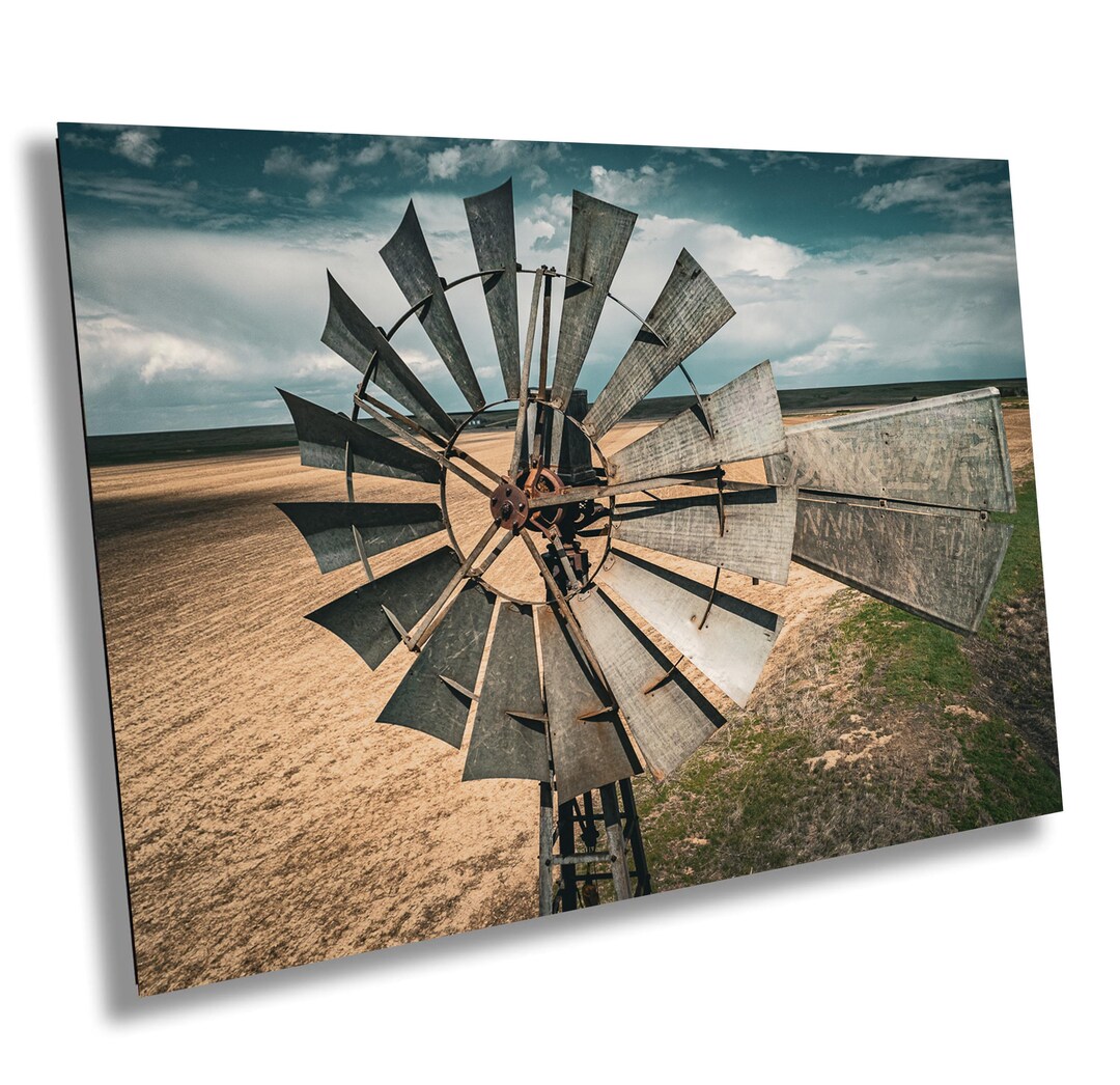 Rustic Windmill Wall Art, Farm Landscape Photography (canvas or Print ...