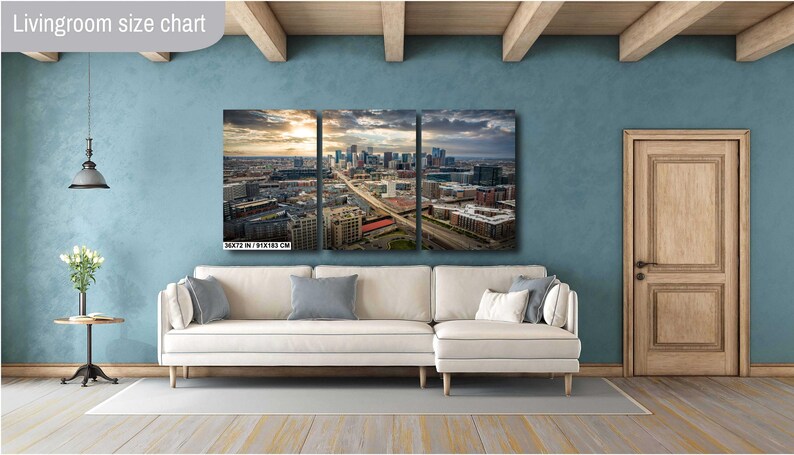 Denver Skyline Canvas Print, Union Station Urban View (ready to Hang ...