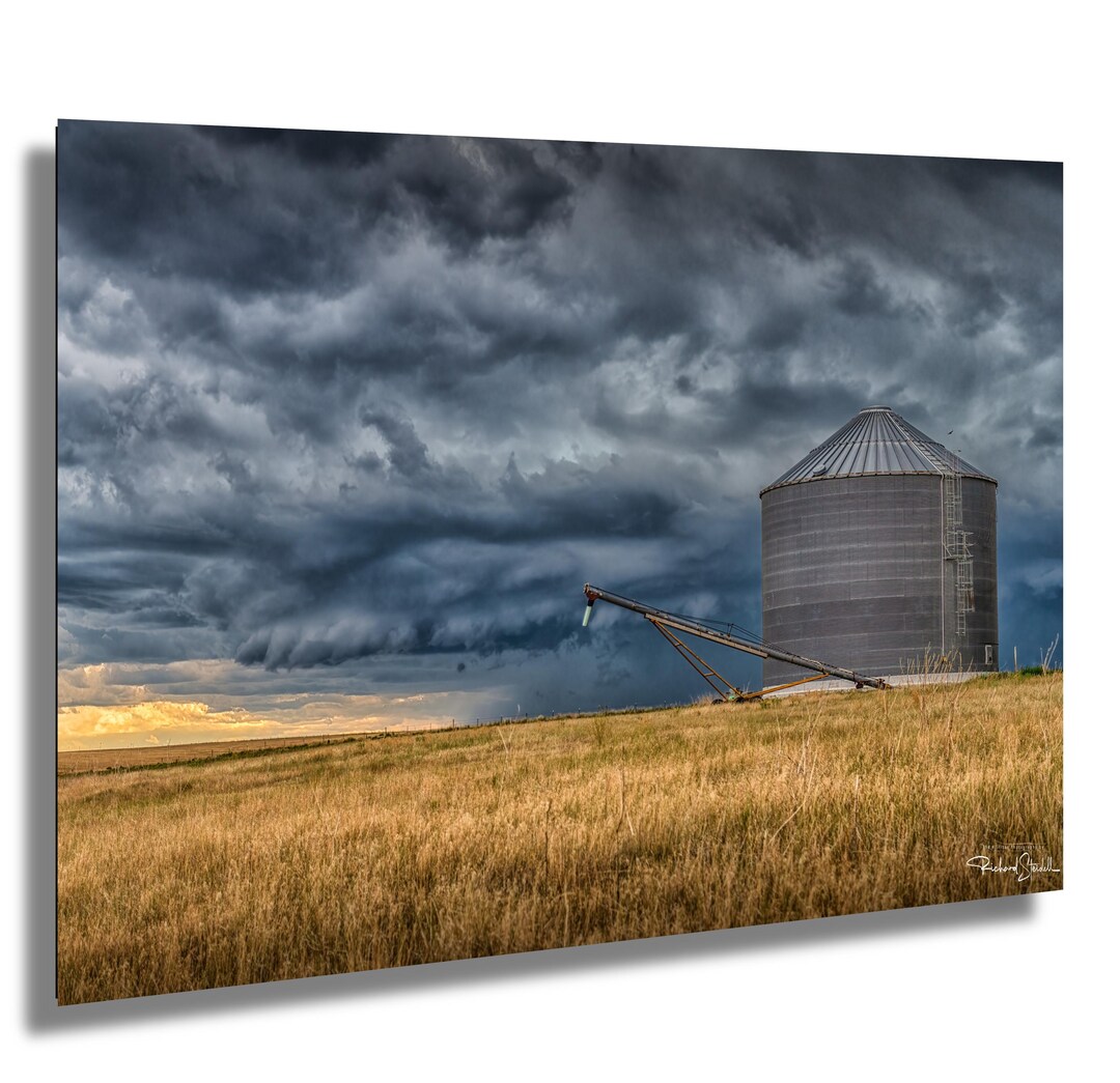 Rustic Farm Silo Print, Dramatic Sky (multiple Sizes Available) - Etsy