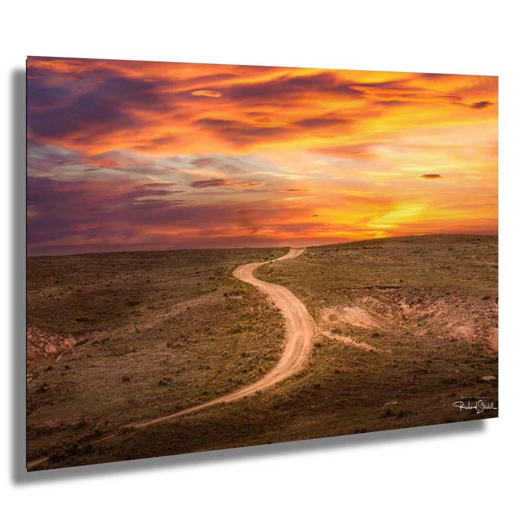 Western Sunset Photo Print - Boulder Flatirons View - Etsy