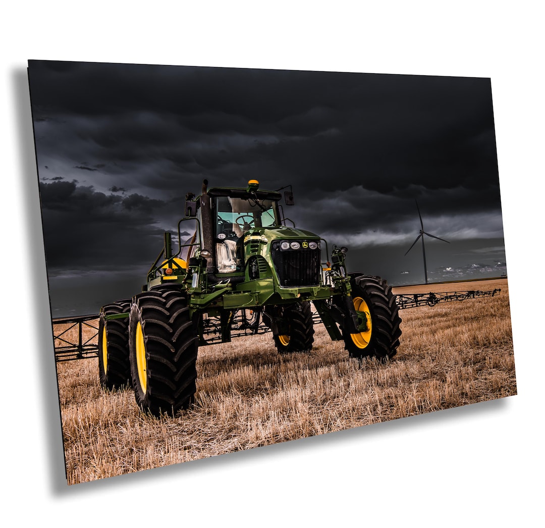 John Deere Tractor Wall Art - Dramatic Farm Landscape Photography Print ...