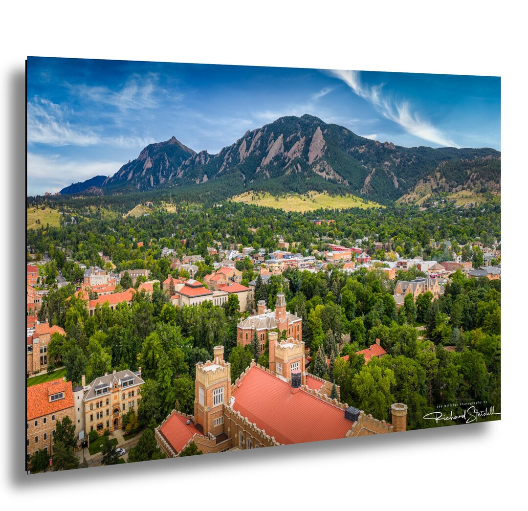 CU Boulder Wall Art: Flatirons - Colorado View - Etsy