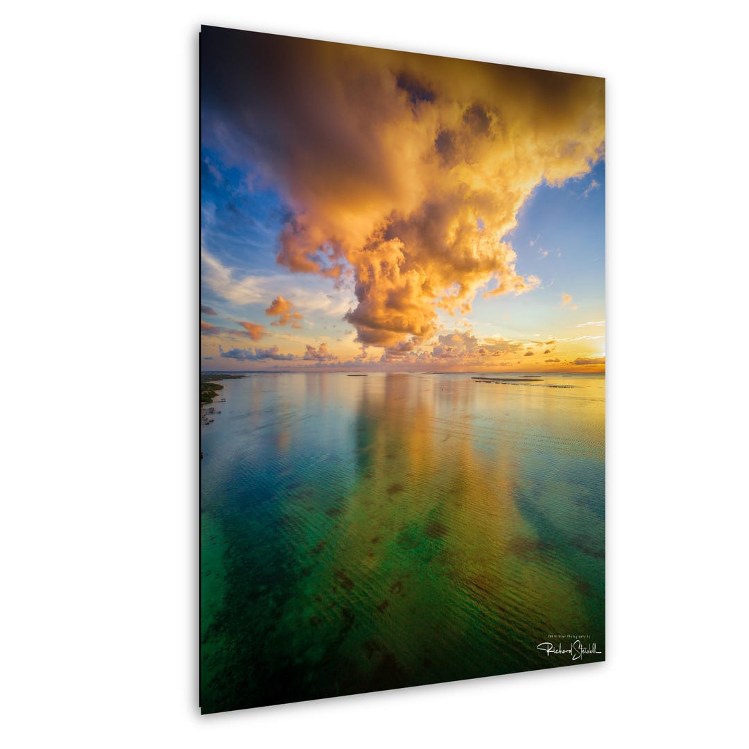 Sunset Wall Art: Florida Keys Aerial View - Tropical Ocean Scene - Etsy