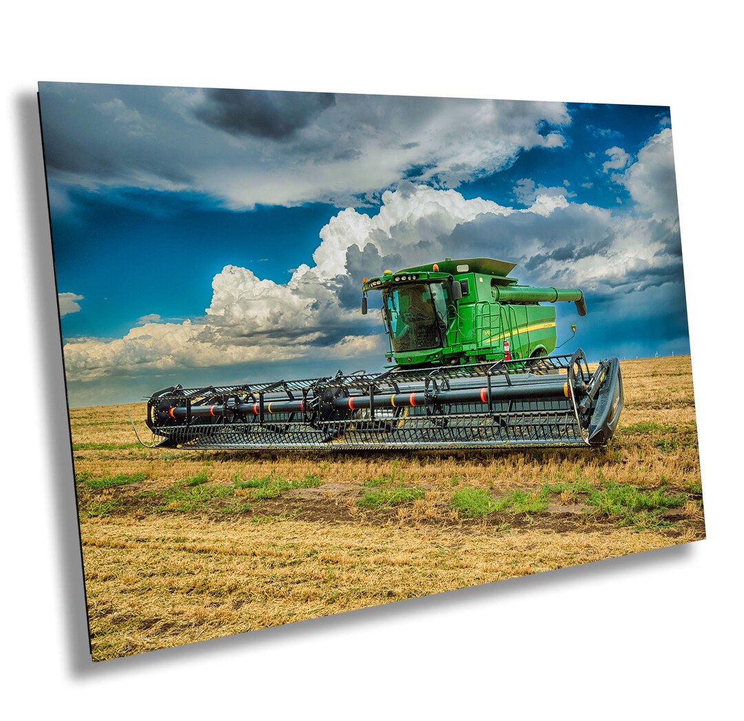 John Deere Tractor Wall Art: Dramatic Farm Landscape Print - Etsy