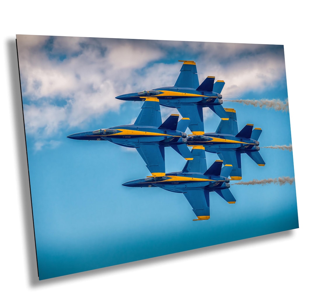Blue Angels Flight Squadron Wall Art - US Navy Print, Canvas, Acrylic ...