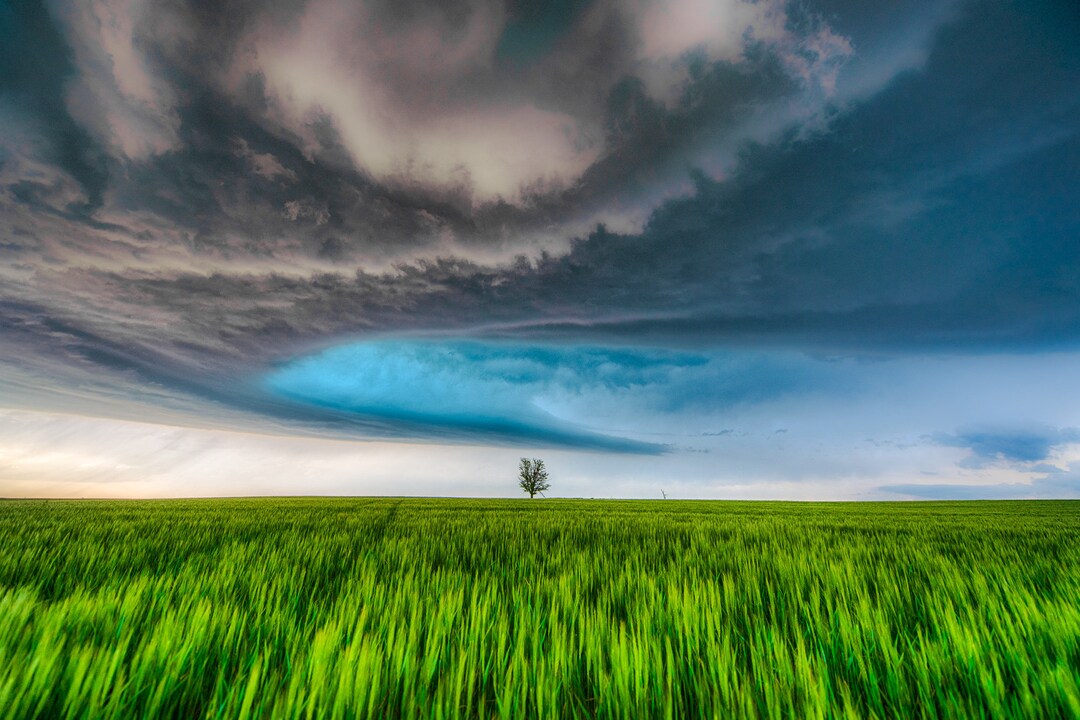 Supercell Thunderstorm, Real Photo, Colorado Print, Storm Wall Art ...