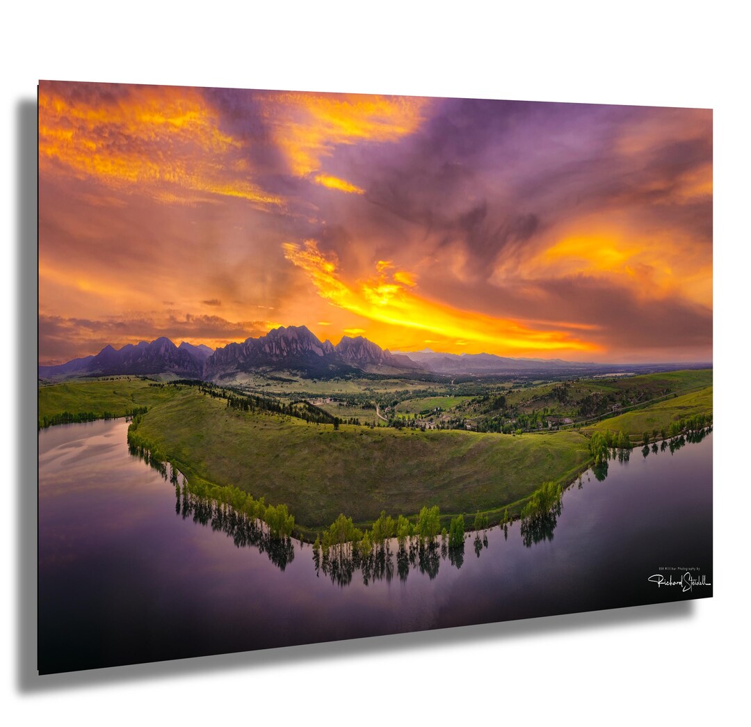 Colorado Rockies Photo Print - Boulder Flatirons Sunset View - Etsy