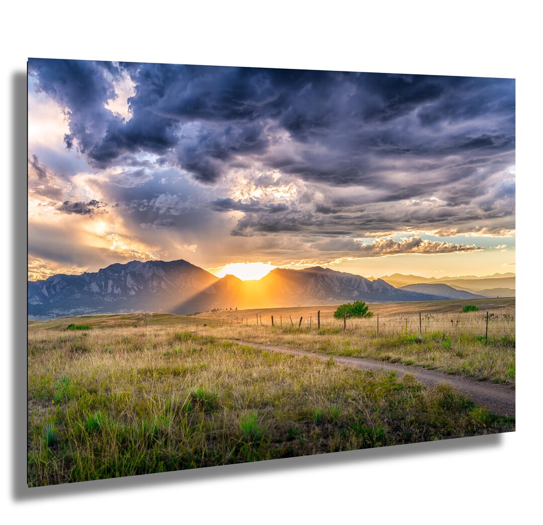 Flatirons Mountain Art: Colorado Sunset Photography (multiple Sizes) - Etsy