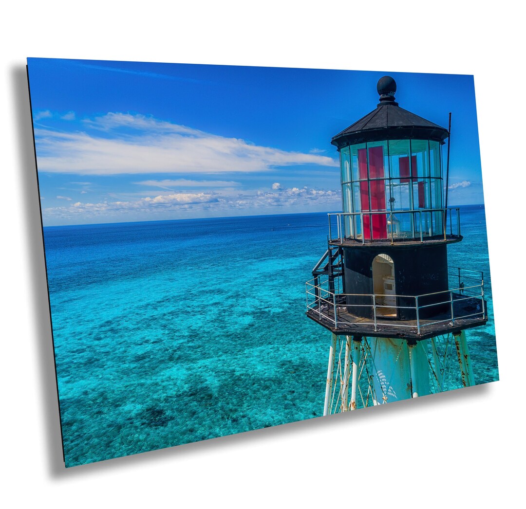Lighthouse Wall Art: Alligator Reef, Florida Keys - Coastal Decor - Etsy