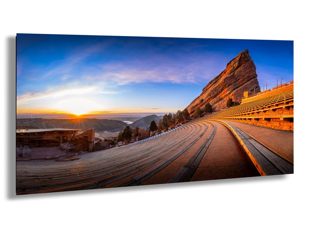 Panoramic Red Rocks Amphitheatre Sunrise Landscape Print/canvas/acrylic ...