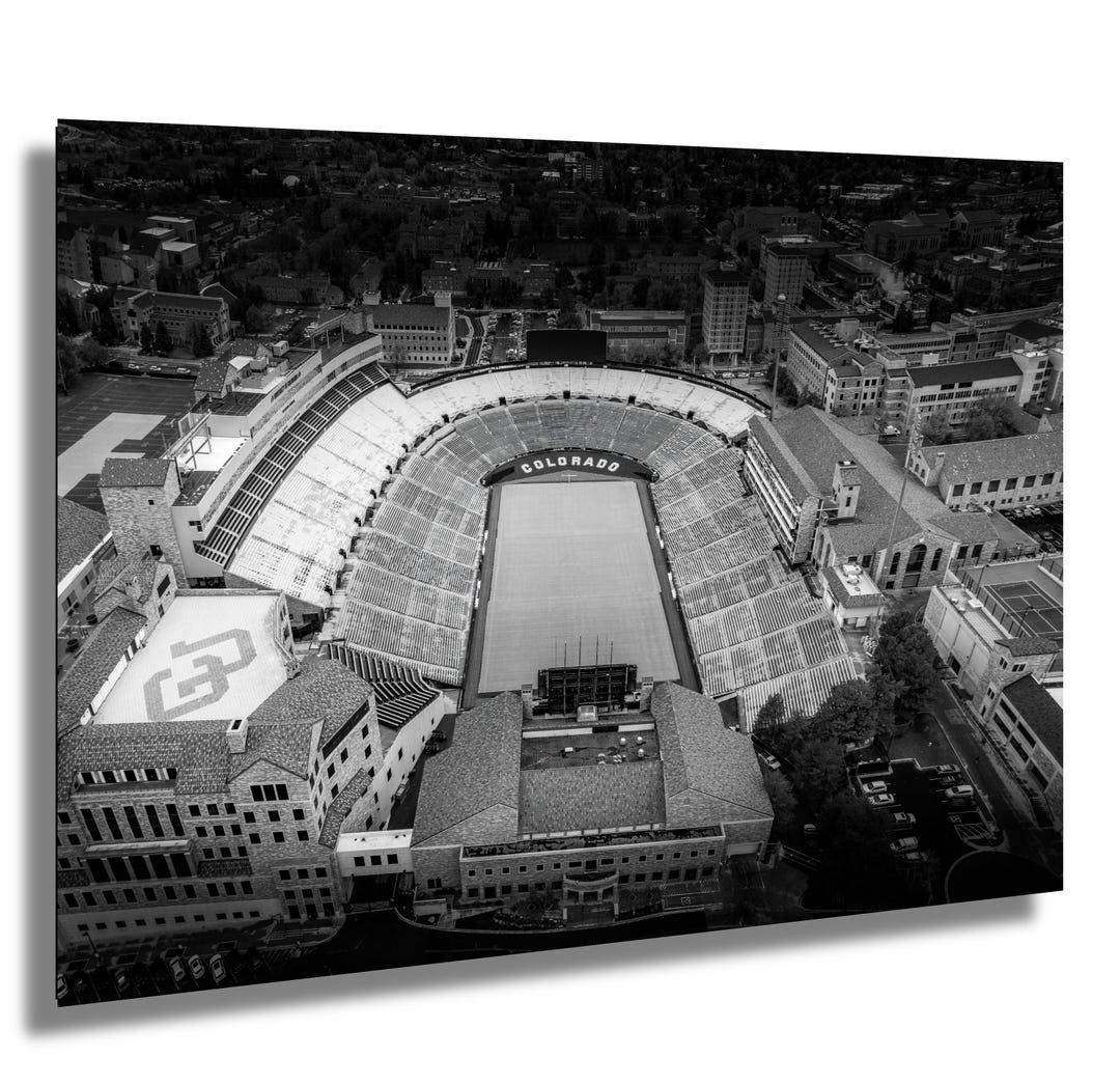 CU Buffs Stadium Print: Folsom Field Boulder - NCAA Football Decor - Etsy