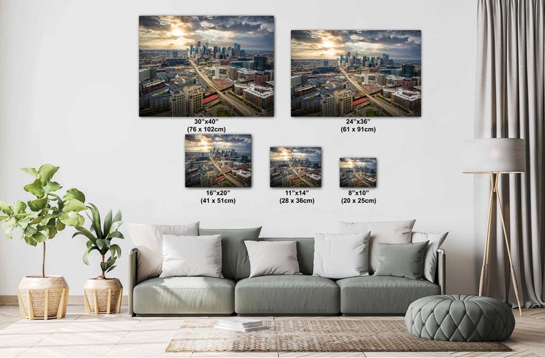 Denver Skyline Canvas Print, Union Station Urban View (ready to Hang ...