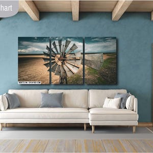 Rustic Windmill Wall Art, Farm Landscape Photography (canvas or Print ...