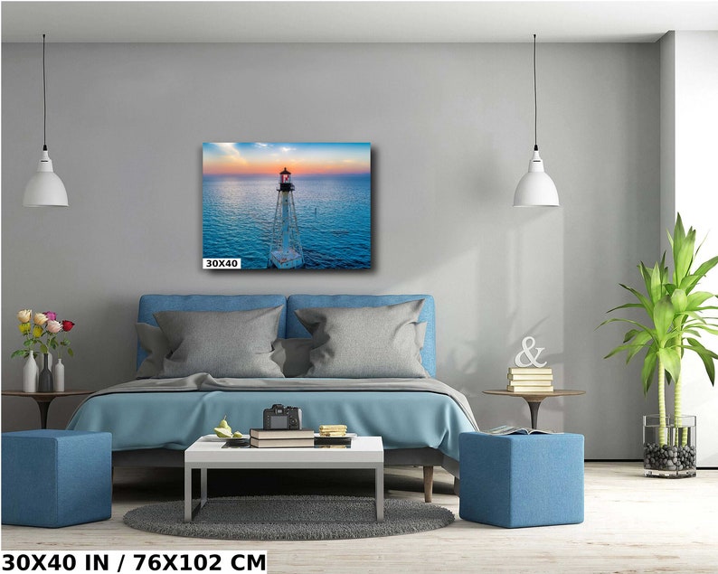 Alligator Reef Lighthouse Art Print: Sunrise Over Florida Keys - Etsy