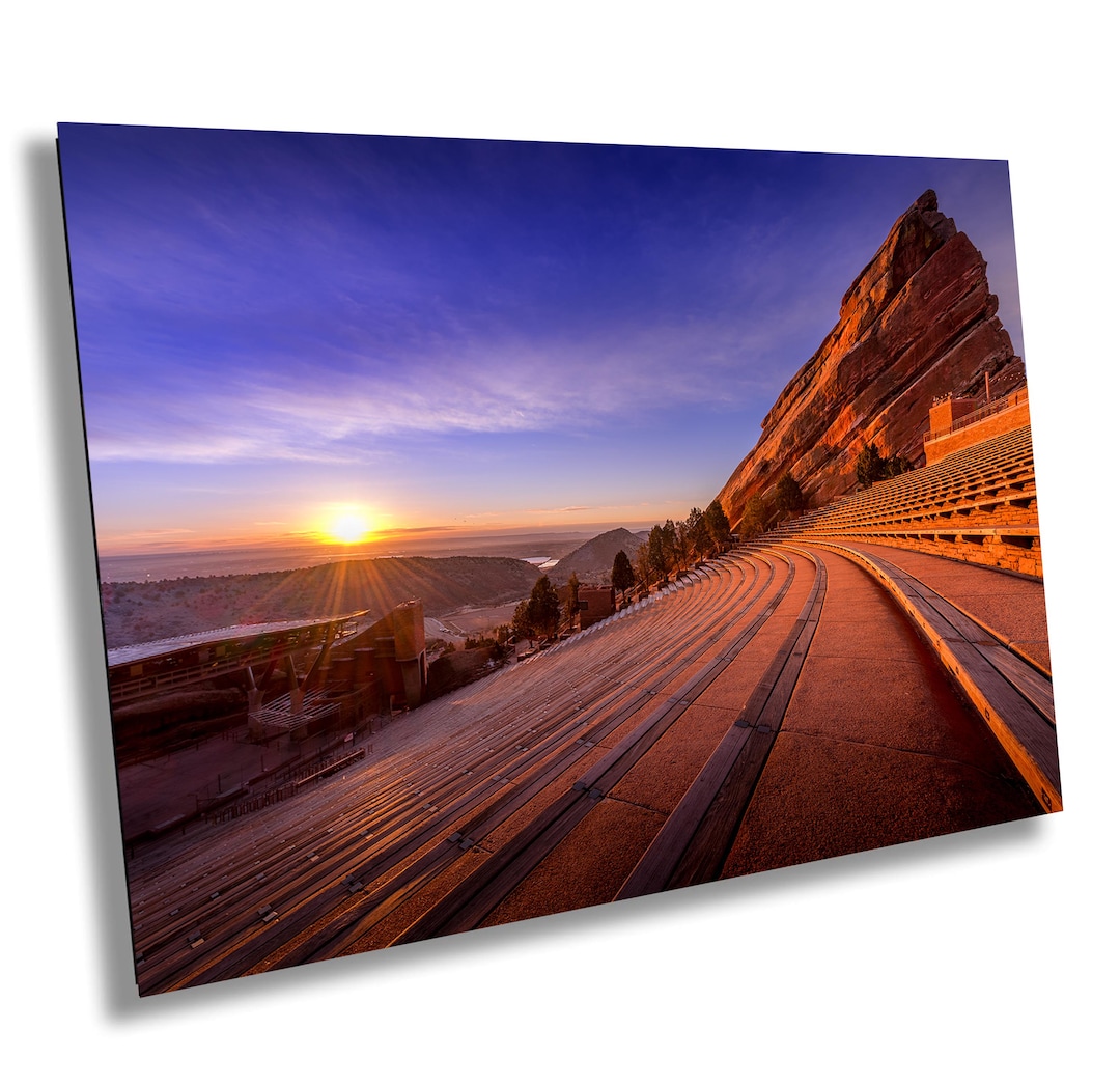 Colorado Red Rocks Amphitheatre Sunrise Landscape Print/canvas/acrylic ...