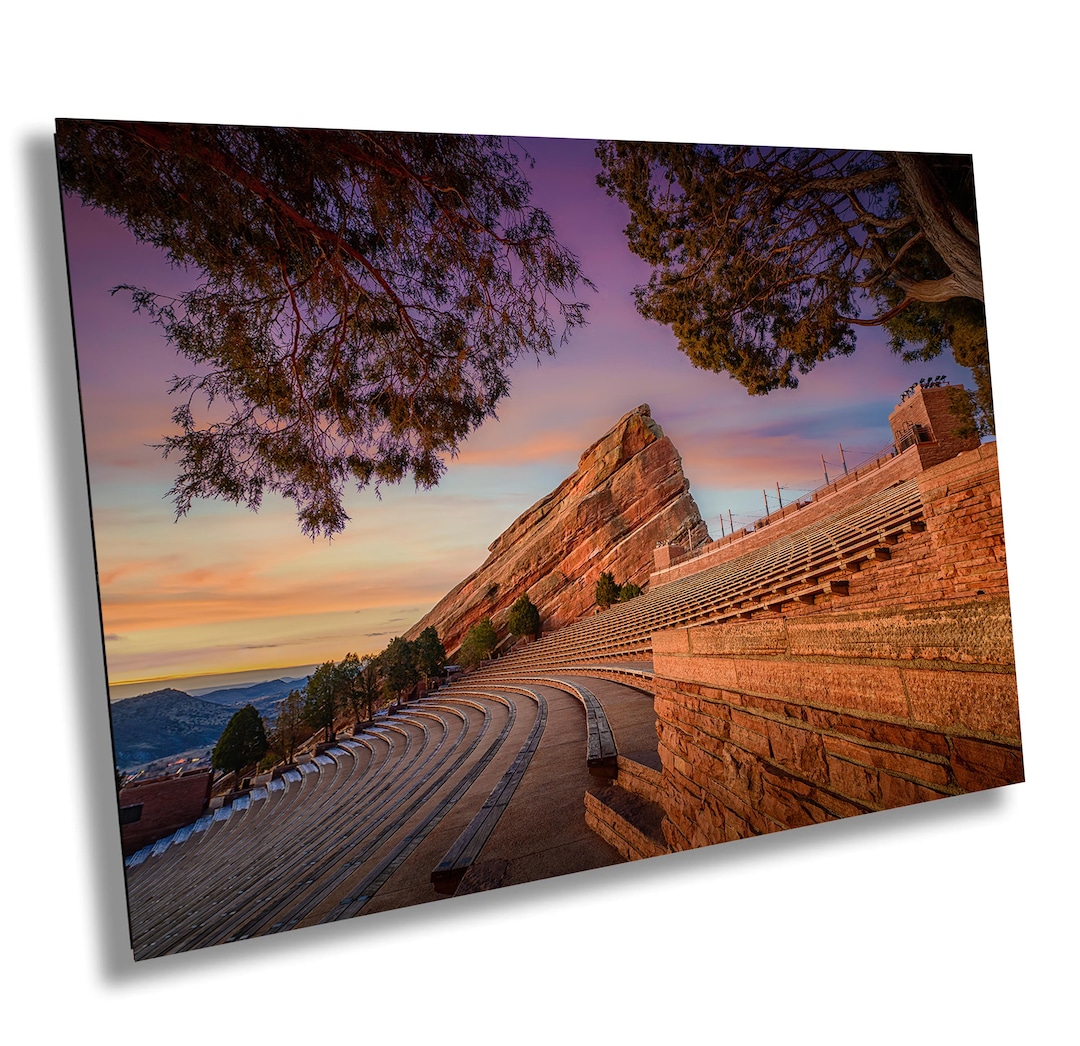Red Rocks Amphitheatre Sunrise Landscape Print/canvas/acrylic/metal ...
