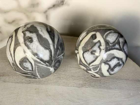 Gorgeous Shell Jasper/thousand Eyes Jasper Spheres 67mm | Etsy