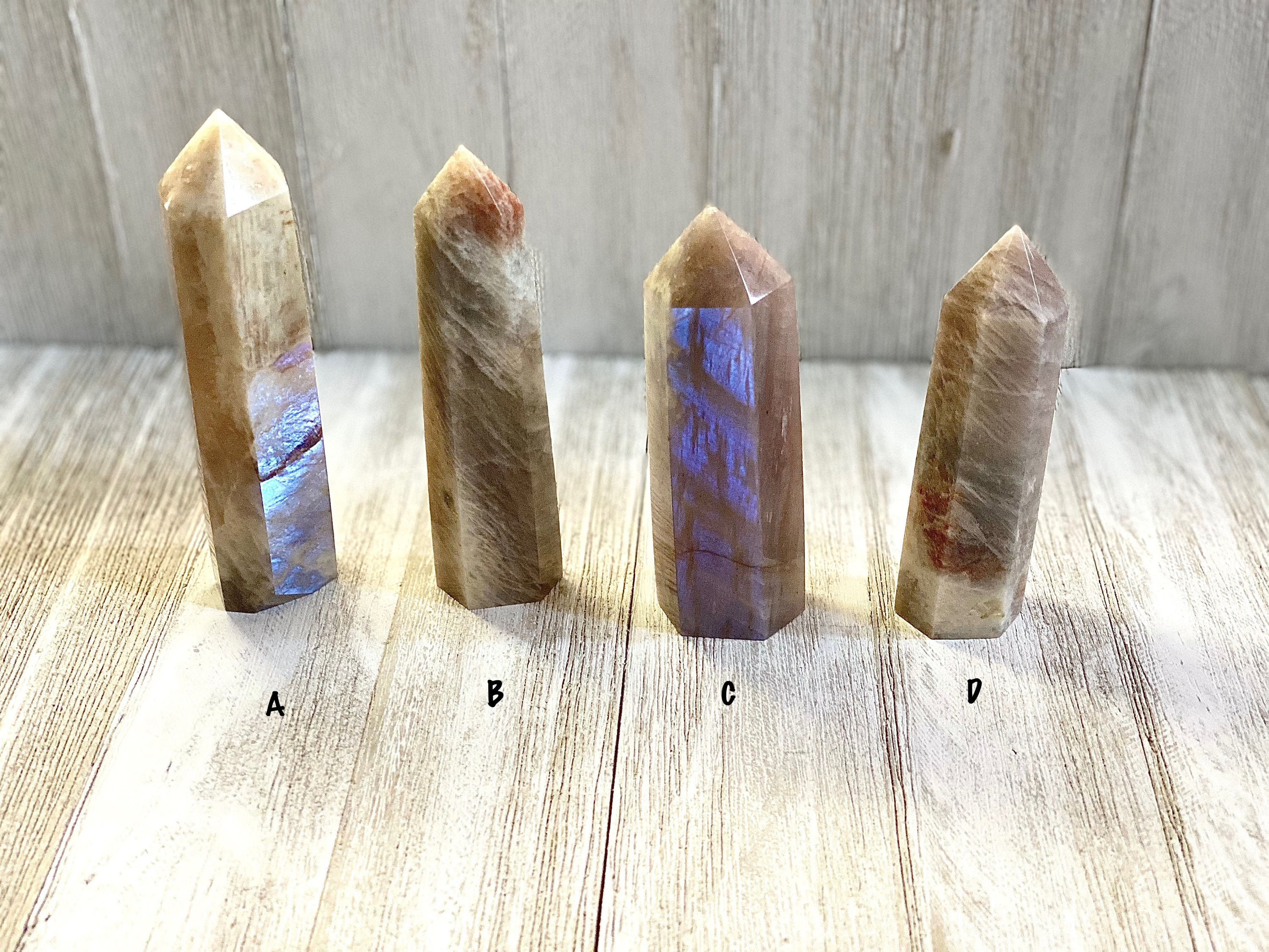 Gorgeous MOONSTONE Towers With Blue Flash - Etsy