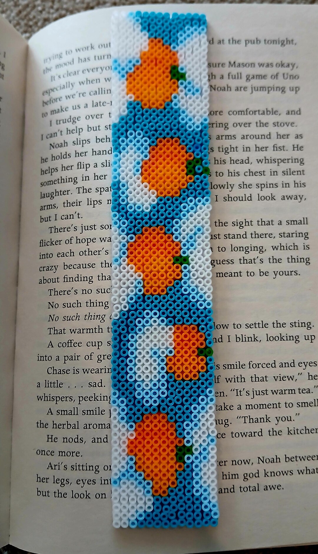 Imperfect Pixel Art Fuse Bead Pumpkin Bookmark - Etsy