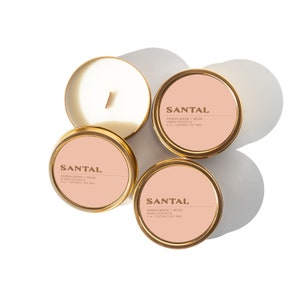 Santal Candle | Le Labo | 33 | Santal 33 Dupe | All Natural Candle ...