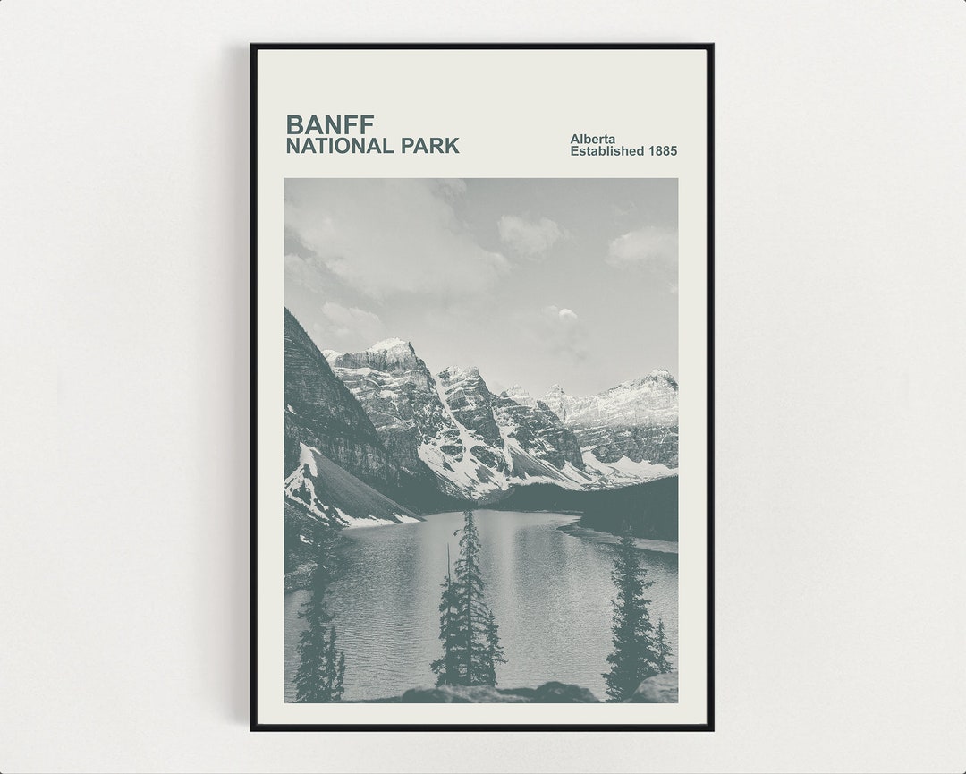 Banff Print, Banff National Park Poster, Banff Wall Art, Banff Poster ...