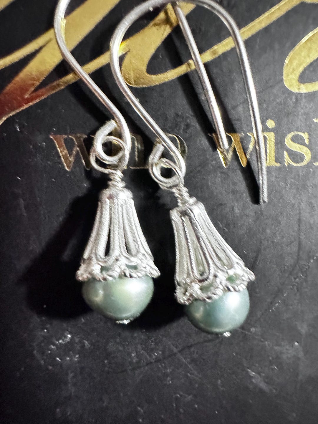 Teal Freshwater Pearls and Cones - Etsy