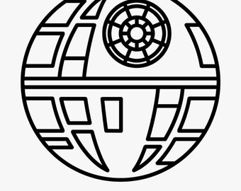 Stickers, Labels & Tags Bumper Stickers Star Wars Death Star Sticker ...