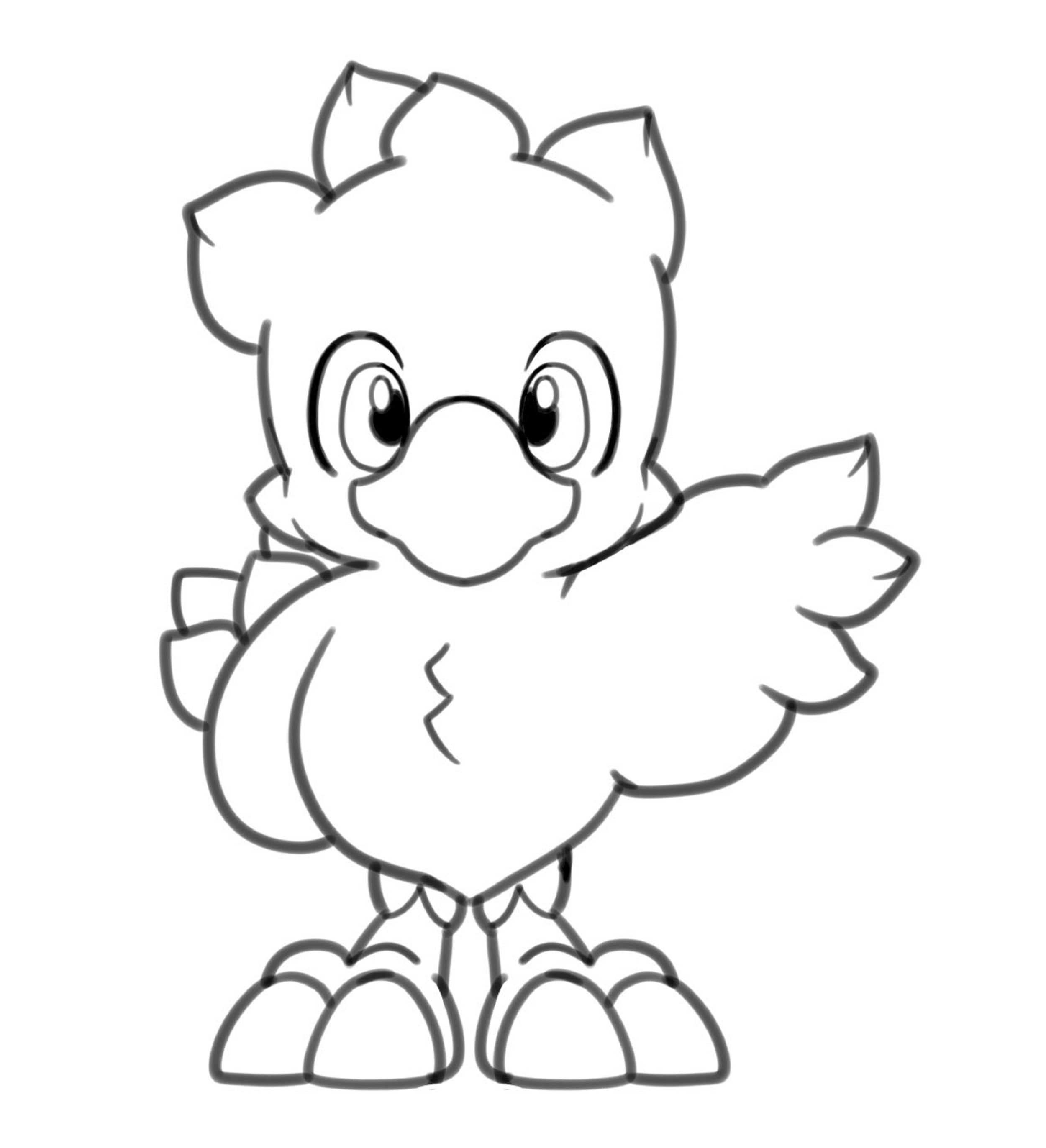 Final Fantasy Character Coloring Pages