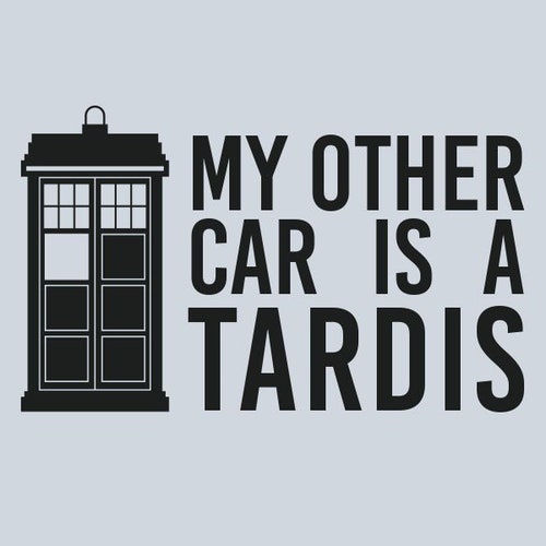 My Other Ride is a Tardis doctor Who Vinyl Decal - Etsy
