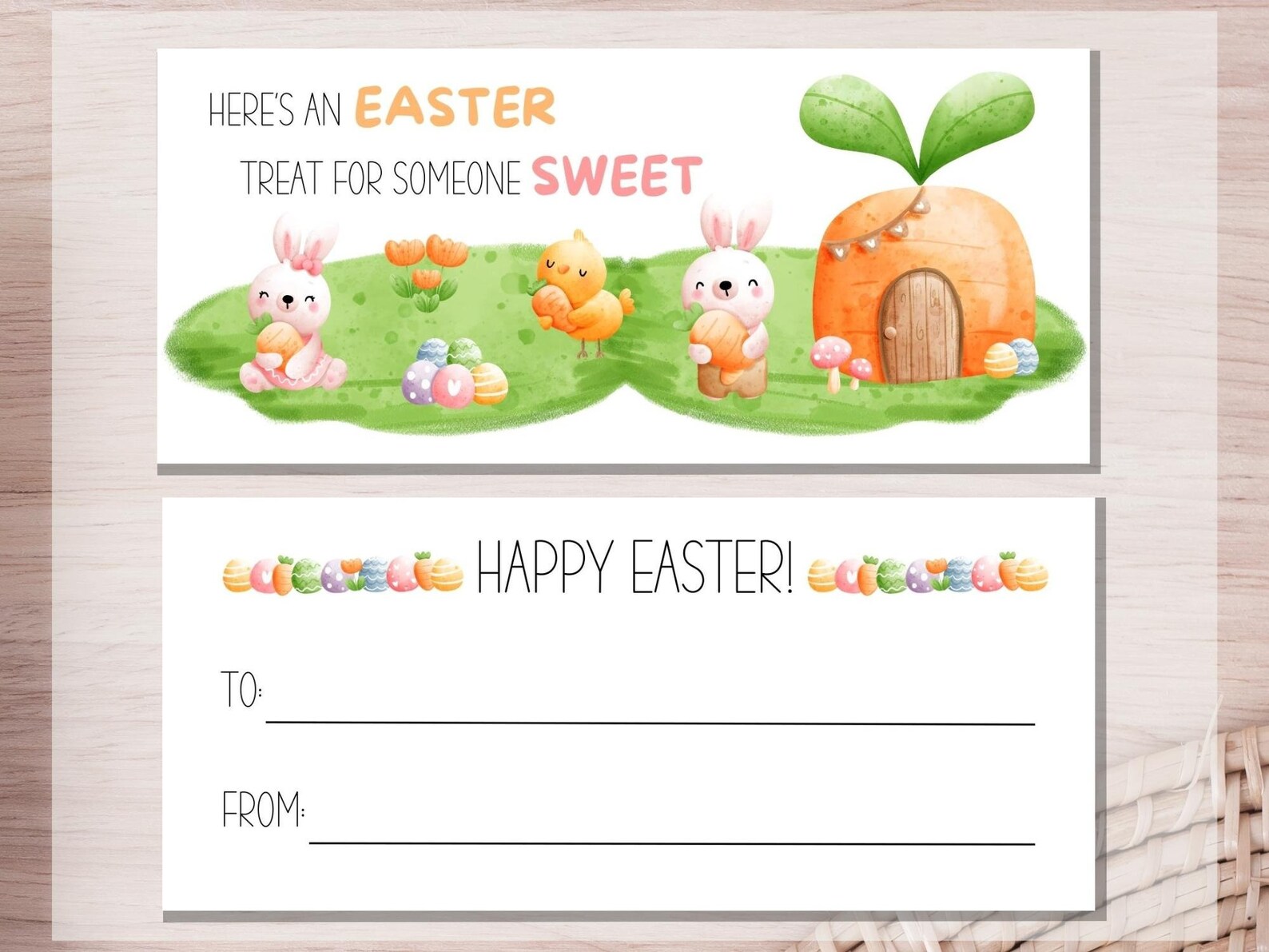Printable Easter Treat Bag Toppers,easter Bunny Tag,printable Easter ...