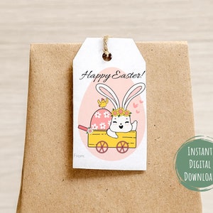Printable Easter Gift Tag,classroom Easter Favor Tags,happy Easter Tag ...