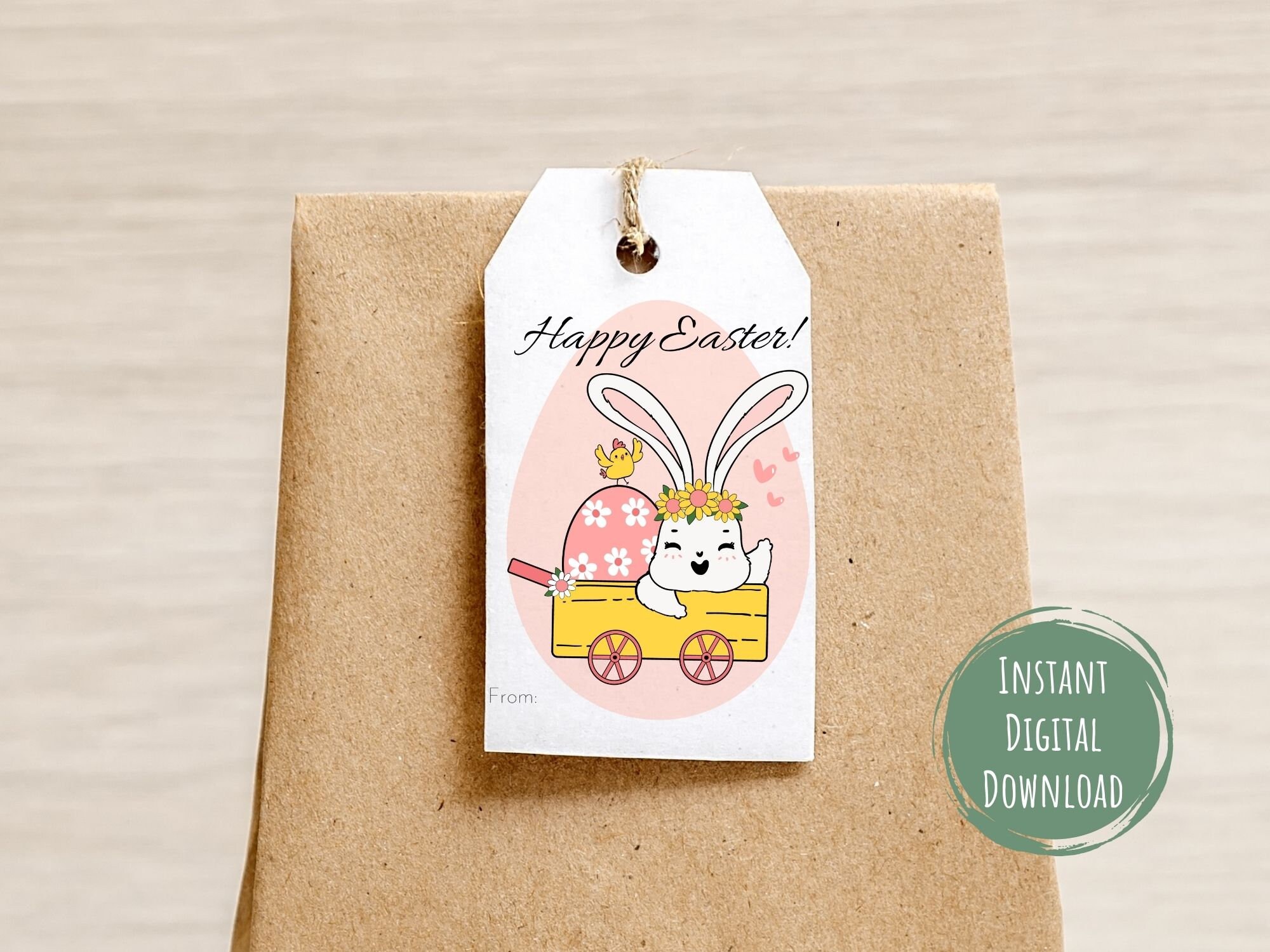 Printable Easter Gift Tag,classroom Easter Favor Tags,happy Easter Tag ...