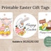 Printable Easter Gift Tag,classroom Easter Favor Tags,happy Easter Tag ...