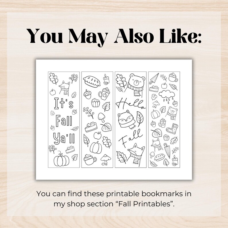 Printable Fall Coloring Bookmarks,retro Pumpkin Spice Bookmarks You Can ...