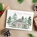 Printable Christmas Farmhouse Card,merry Christmas Card,printable ...