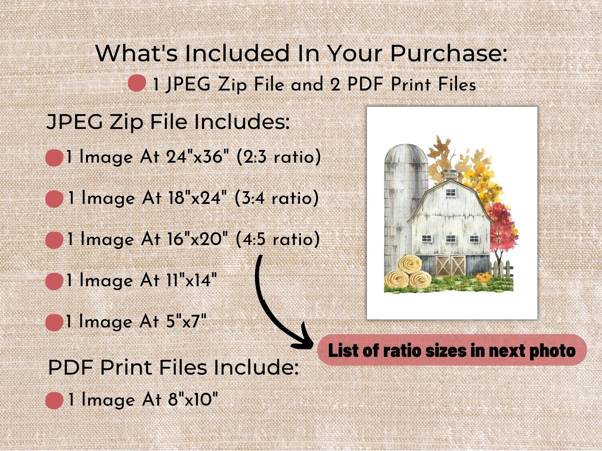 Printable Fall Barn Wall Art,printable Farmhouse Digital Print ...