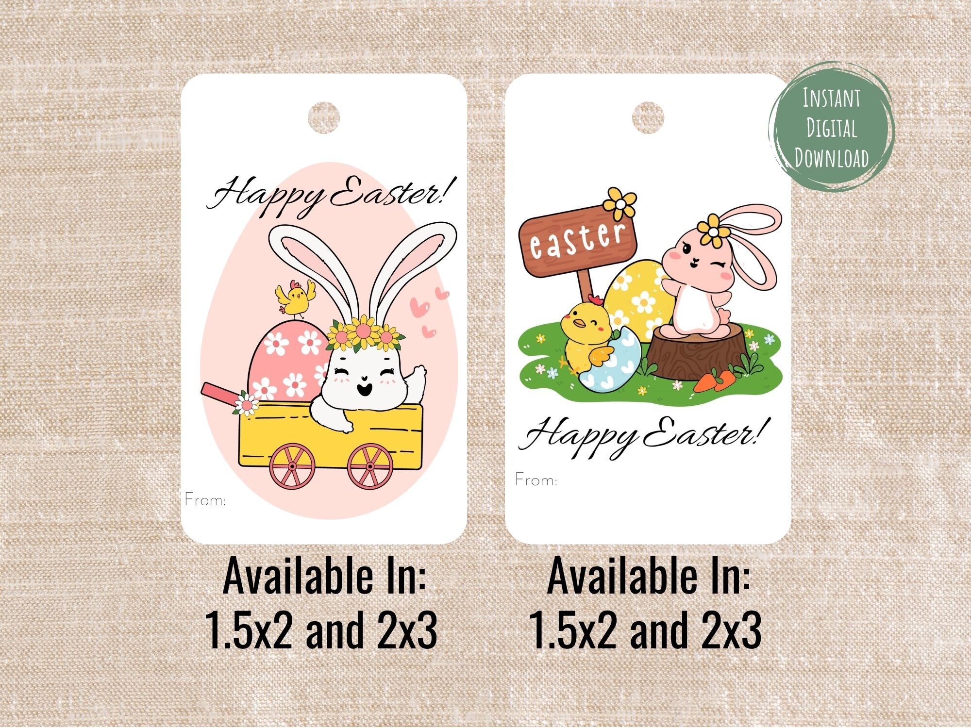 Printable Easter Gift Tag,classroom Easter Favor Tags,happy Easter Tag ...