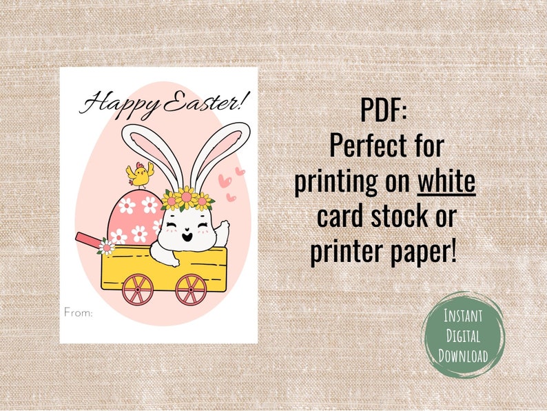 Printable Easter Gift Tag,classroom Easter Favor Tags,happy Easter Tag ...