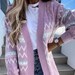 Easter Pink Purple Cardigan - Etsy