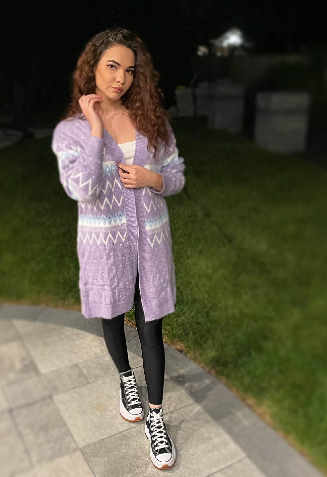 Easter Pink Purple Cardigan - Etsy