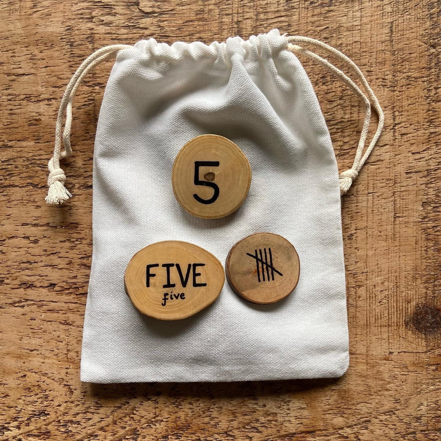 Learning Numbers Wooden Number Discs - Etsy
