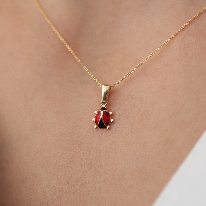 Ladybug Necklace - Etsy