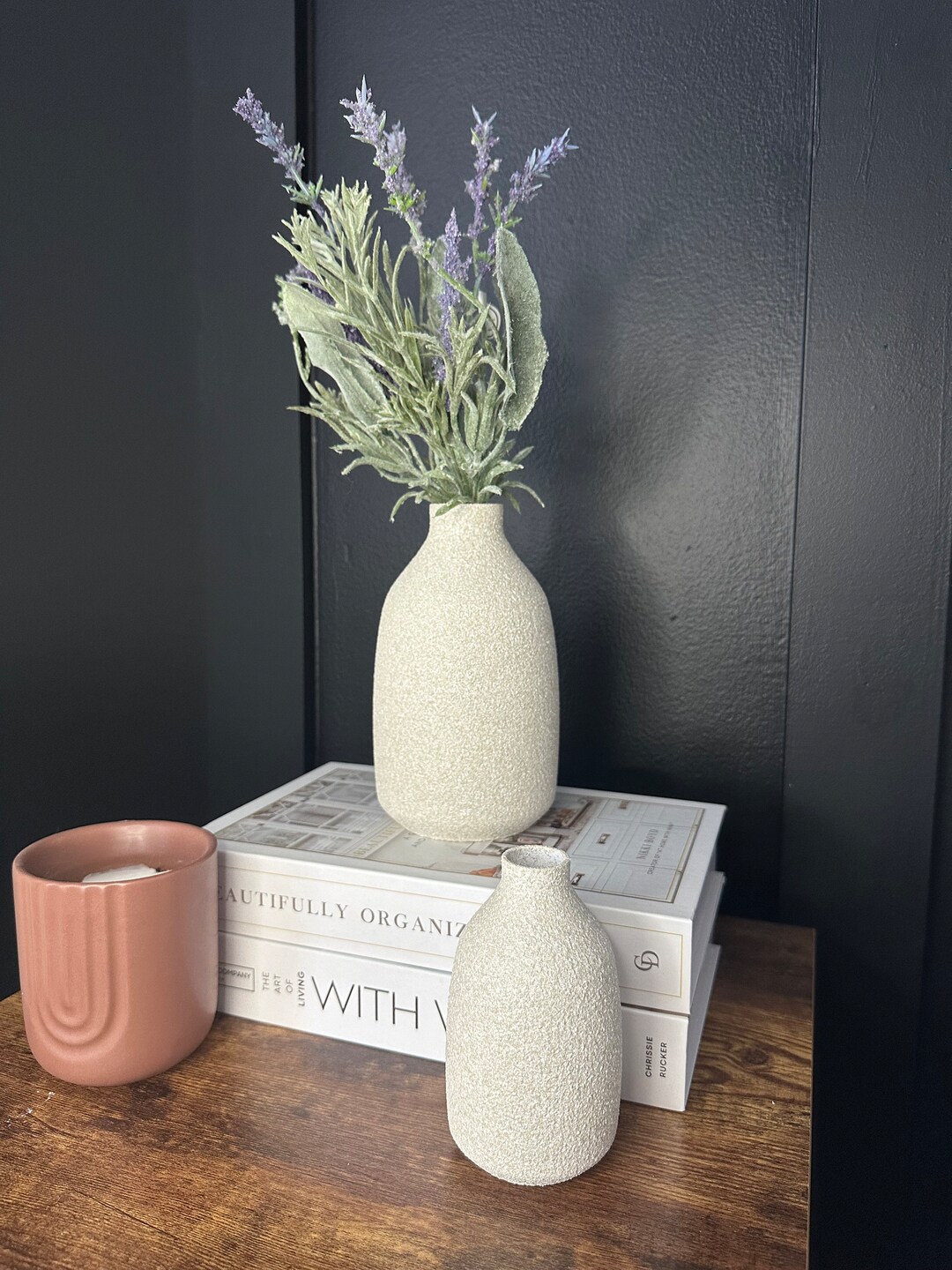 Luna Bud Vase: Stone Inspired - Minimalist, Organic, Natural Decor - Etsy