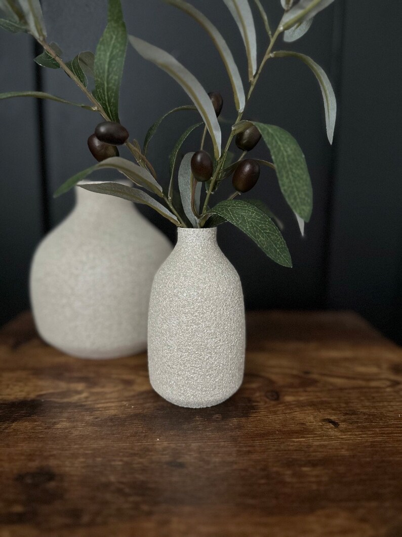 Luna Bud Vase: Stone Inspired - Minimalist, Organic, Natural Decor - Etsy
