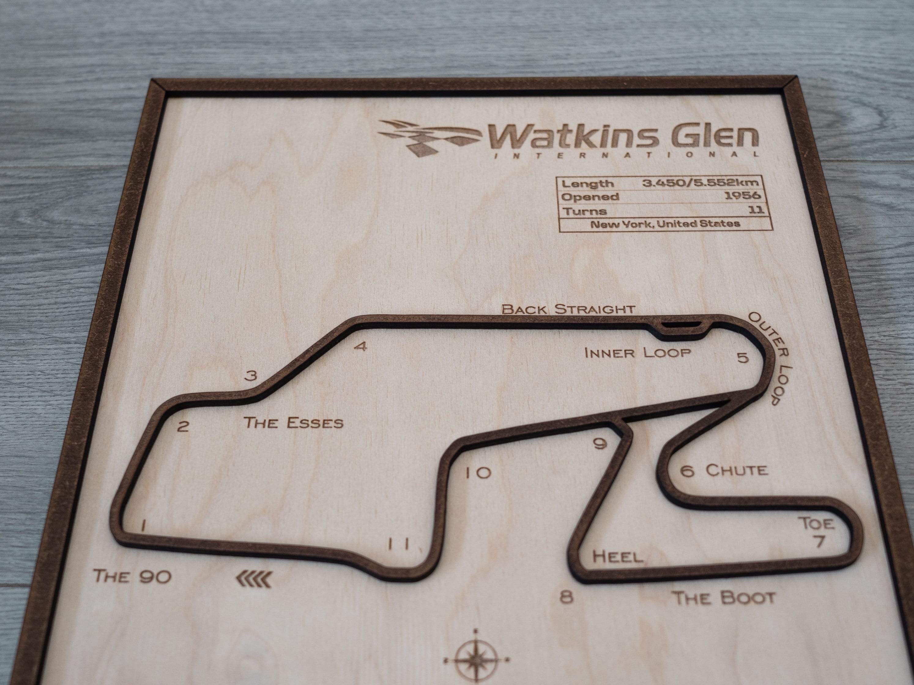 Watkins Glen International Circuit Wall Art - Watkins Glen Race Track ...