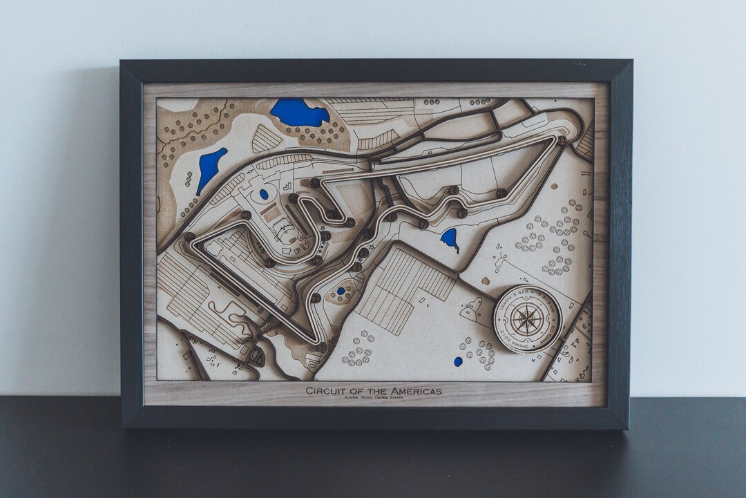 Circuit of the Americas F1 Grand Prix Layered Wall Hanging, COTA ...