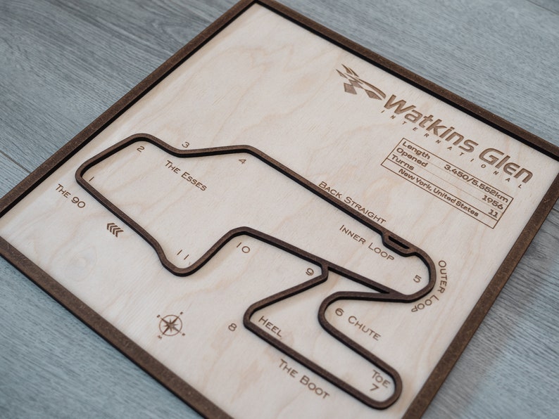 Watkins Glen International Circuit Wall Art - Watkins Glen Race Track ...