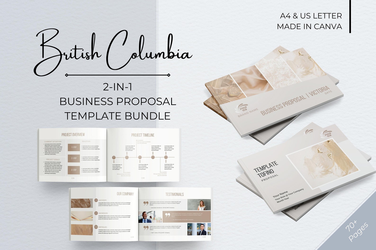Project Proposal Template Bundle, 70+ Pages Professional Proposal ...